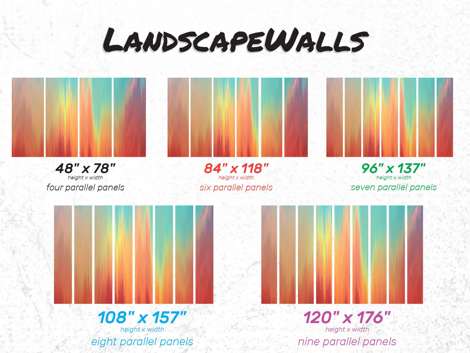 Glitch Gradient Removable Vinyl Mural / Peel and Stick - Etsy