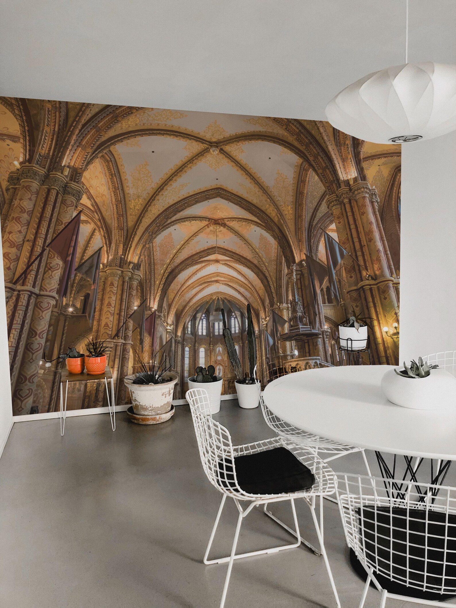 Gothic Cathedral Mural – Peel and Stick Wallpaper, Bastion Design - Etsy
