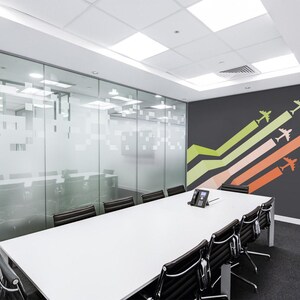 Plane Removable Vinyl Mural / Peel and Stick Airplane Pattern Wallpaper ...