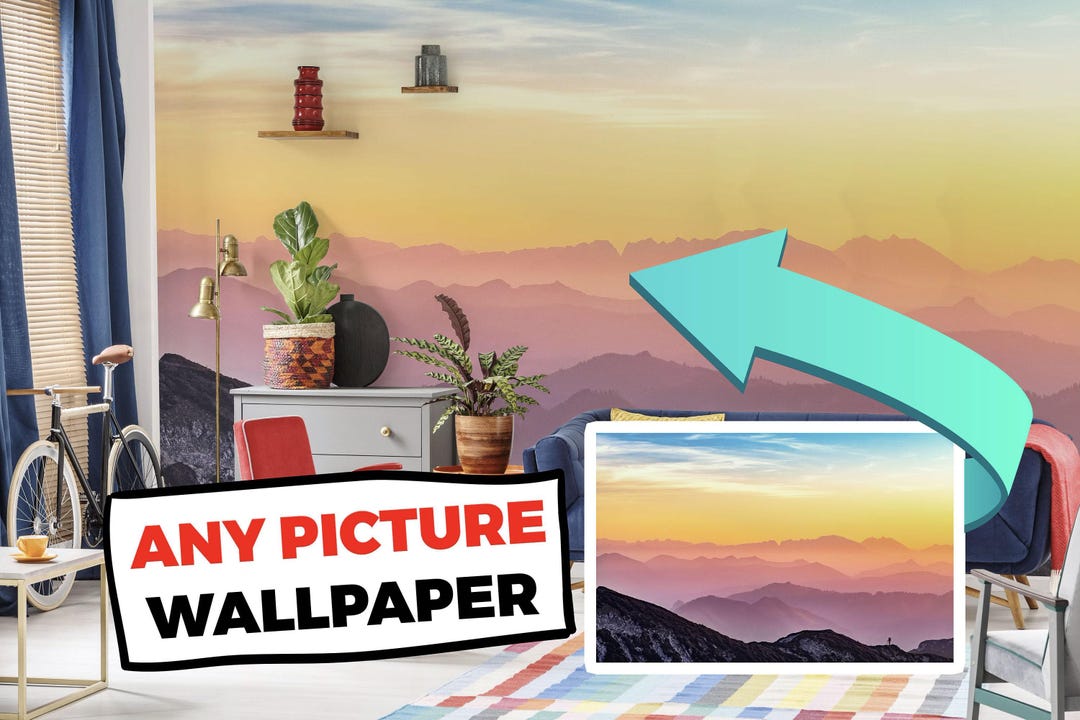 Custom Photo Wallpaper Mural – Peel and Stick, Personalized Wall Art - Etsy
