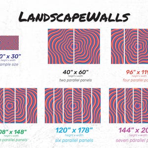 Colorful Trippy Mural – Peel and Stick Vinyl Wallpaper - Etsy