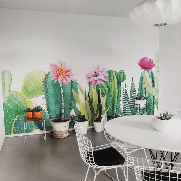 Cactus Mural - Etsy