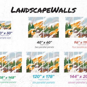 Wildfire Forest Mural – Peel and Stick Wallpaper, Fire Pattern - Etsy