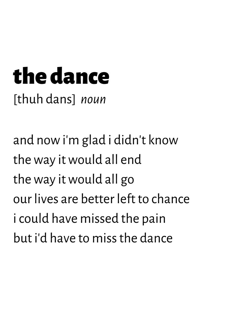 The Dance Wall Art, Garth Brooks - Etsy