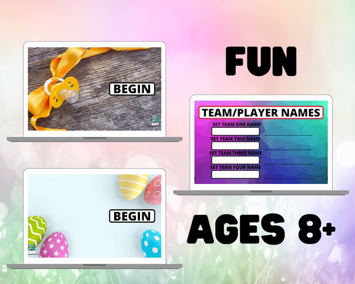 Wheel of Fortune Easter Zoom Games Party Games Team Building Game ...