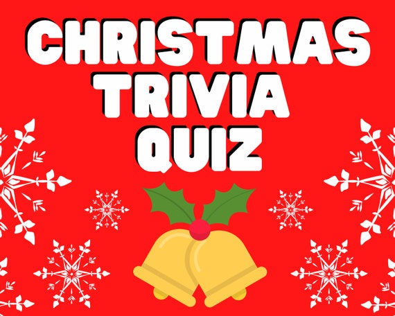Christmas Trivia Quiz Printable Christmas Quiz Zoom Xmas | Etsy