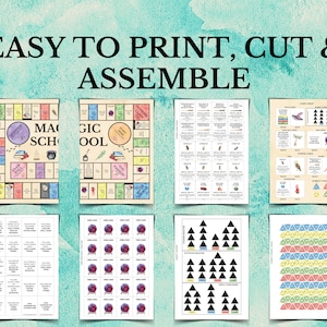 Magic School Board Game: Family Game Night Printable (PDF) - Etsy