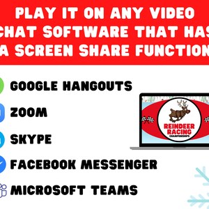 Virtual Reindeer Racing: Christmas Party Game (digital Download) - Etsy
