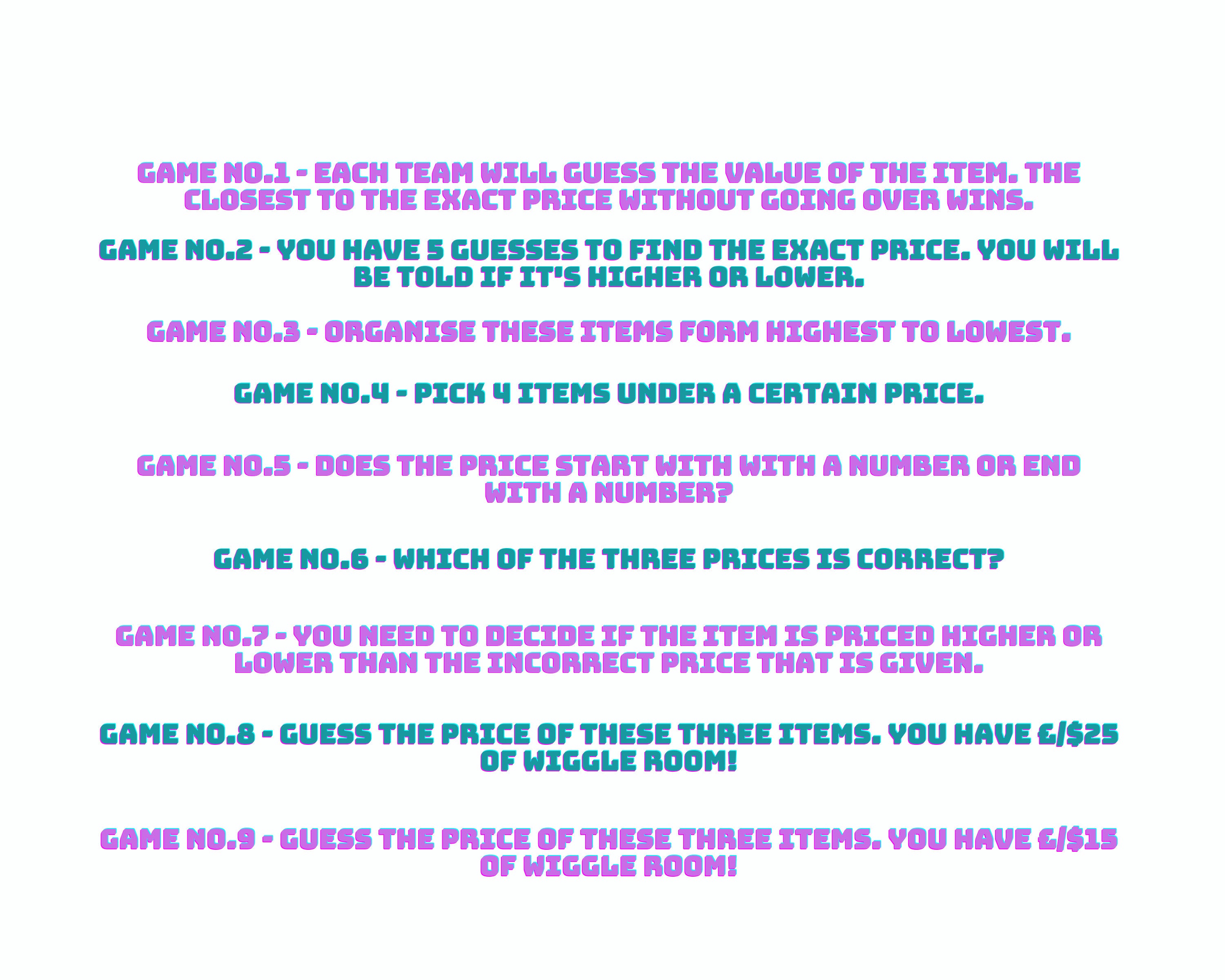 The Price is Right - Virtual Party Game - Family, Team Building ...