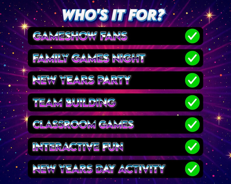 New Year’s Eve Survey Says Game | Family Feud Style Party Game ...