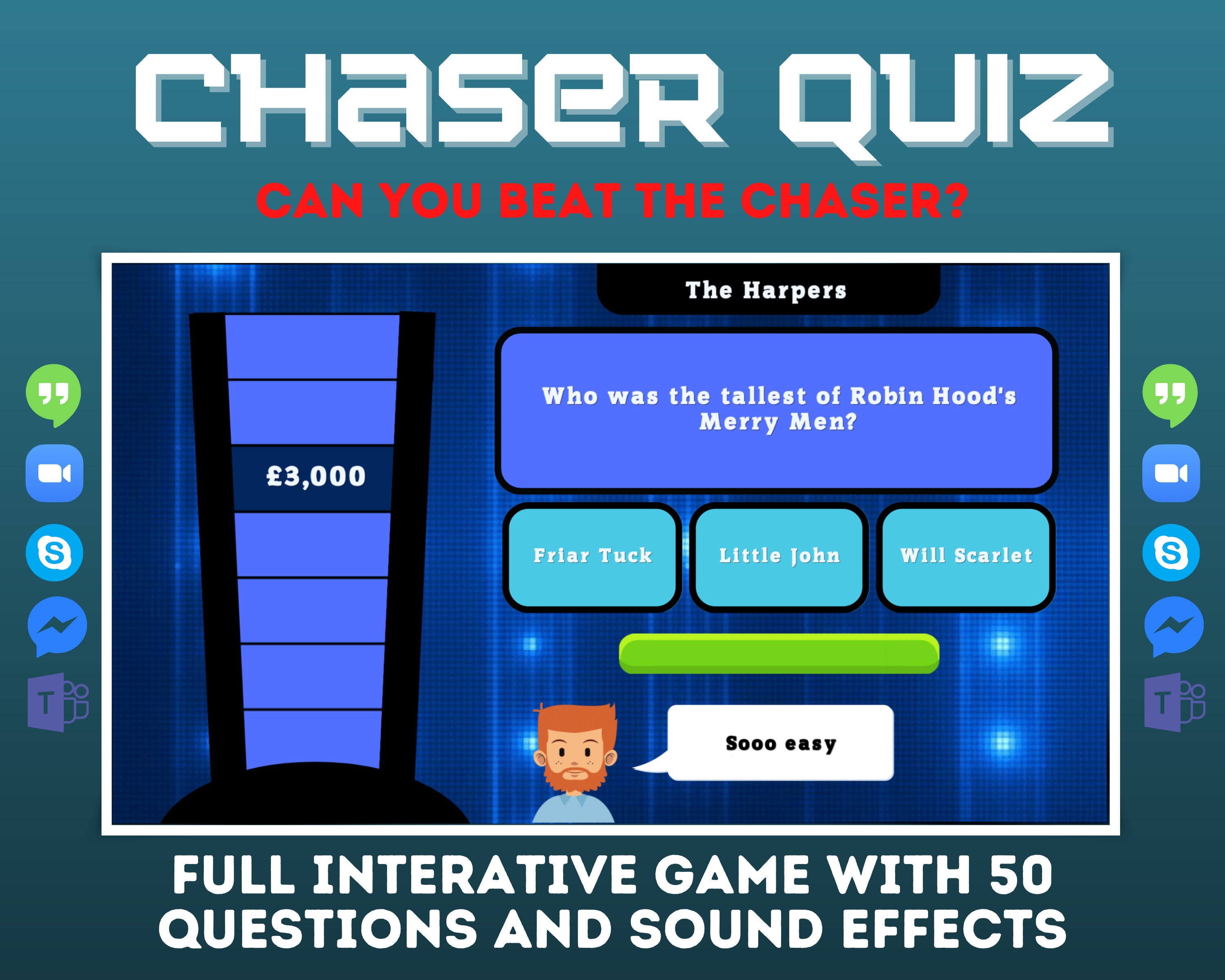 Chaser Quiz Game Show Zoom Games Party Games Team Building Game ...