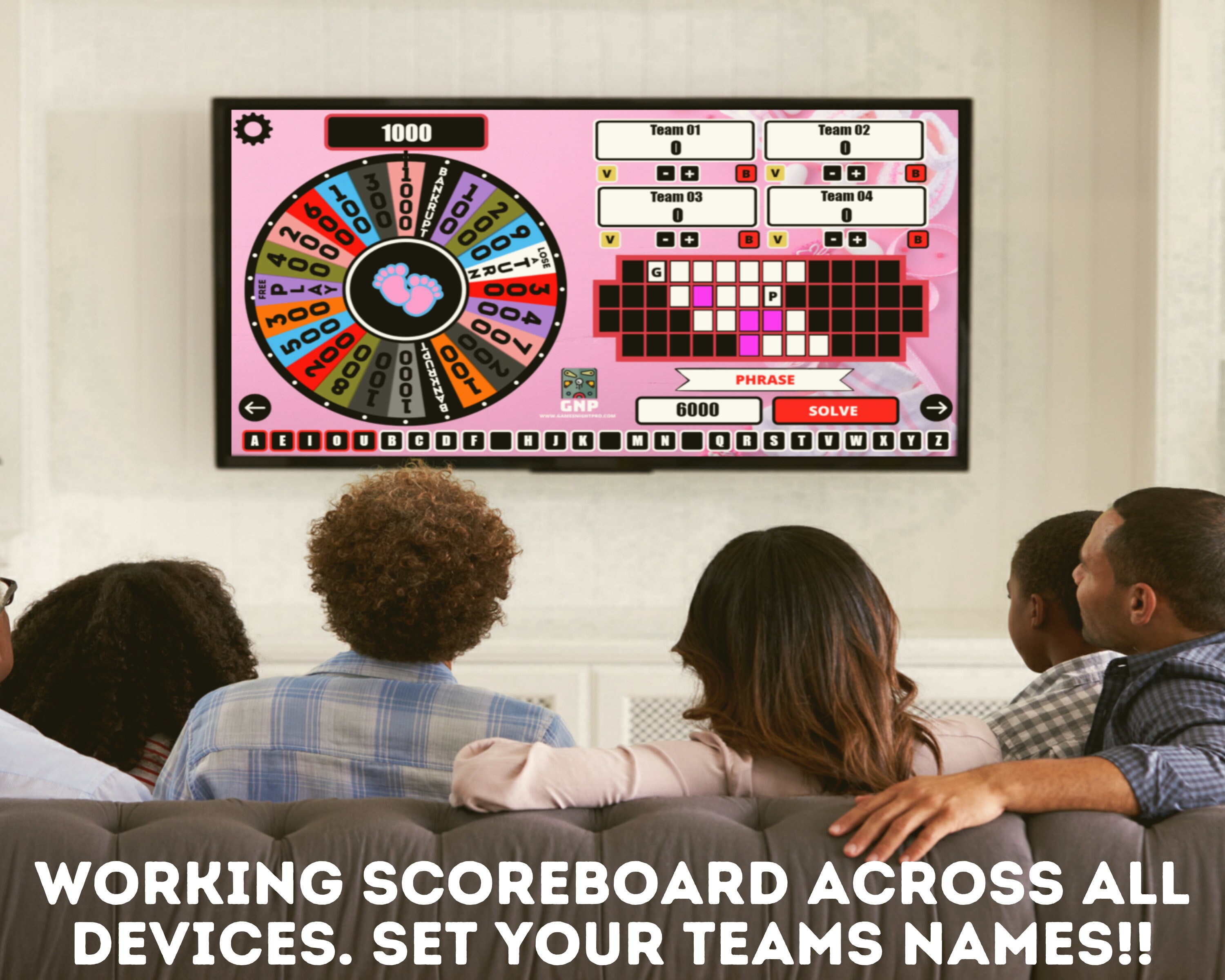 Wheel of Fortune Easter - Zoom Games - Party Games - Team Building Game ...