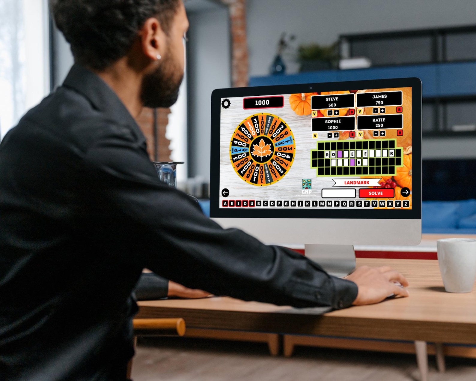 Thanksgiving Wheel of Fortune Game: Virtual Party Fun (digital File) - Etsy