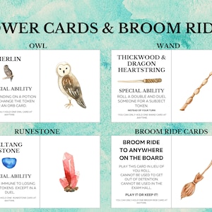 Magic School Printable Board Game - Family Board Game - Party Game ...