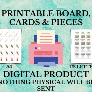 Magic School Printable Board Game - Family Board Game - Party Game ...