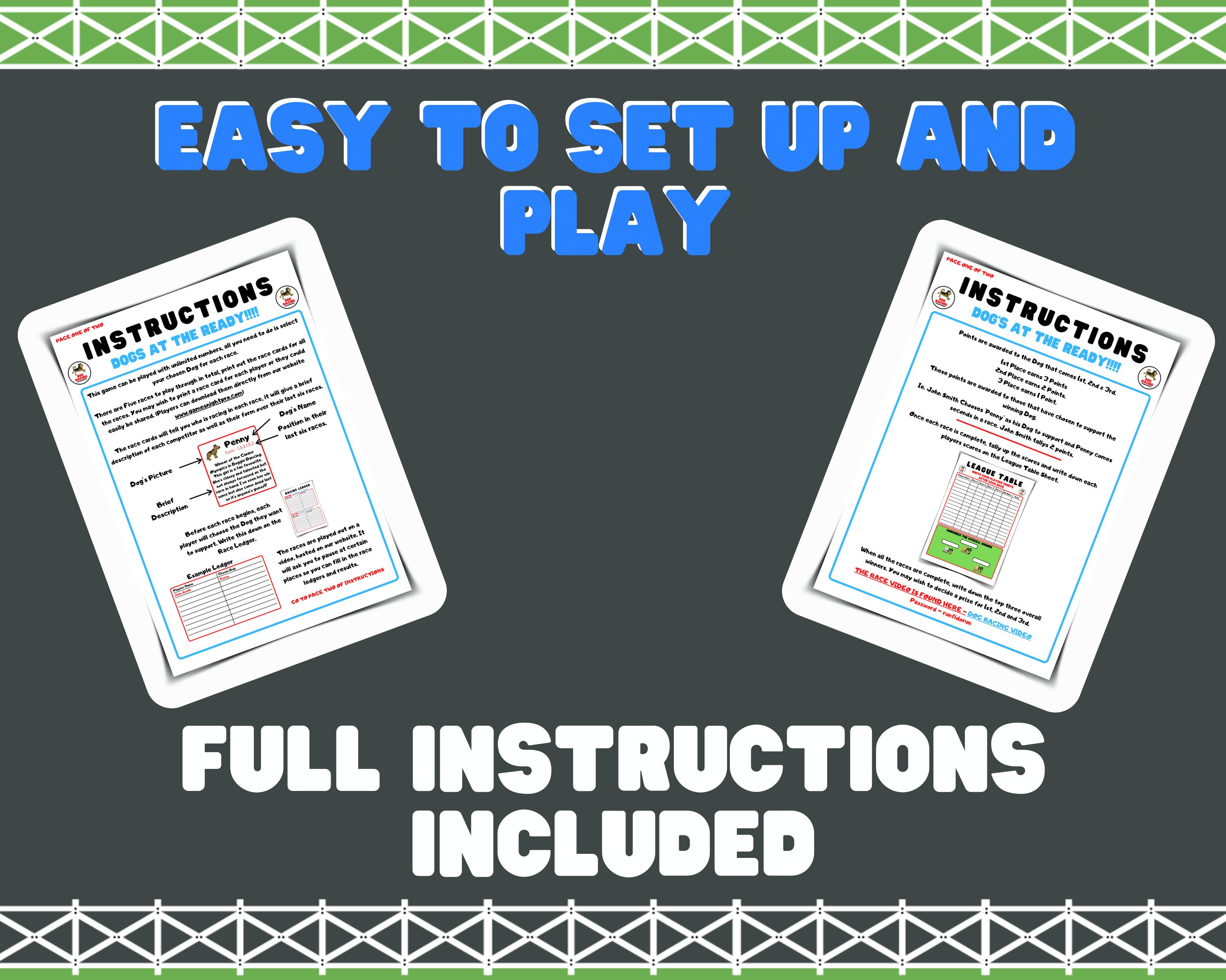 Virtual Party Game Virtual Dog Racing Party Game Ideas Fun Family Game ...