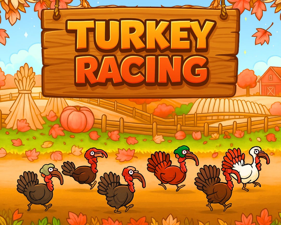 Turkey Racing Thanksgiving Party Game: Family, Team, Classroom Game. - Etsy