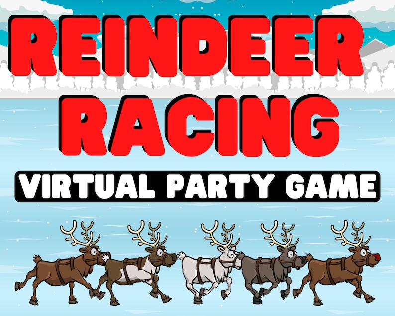 Virtual Reindeer Racing: Christmas Party Game (digital Download) - Etsy