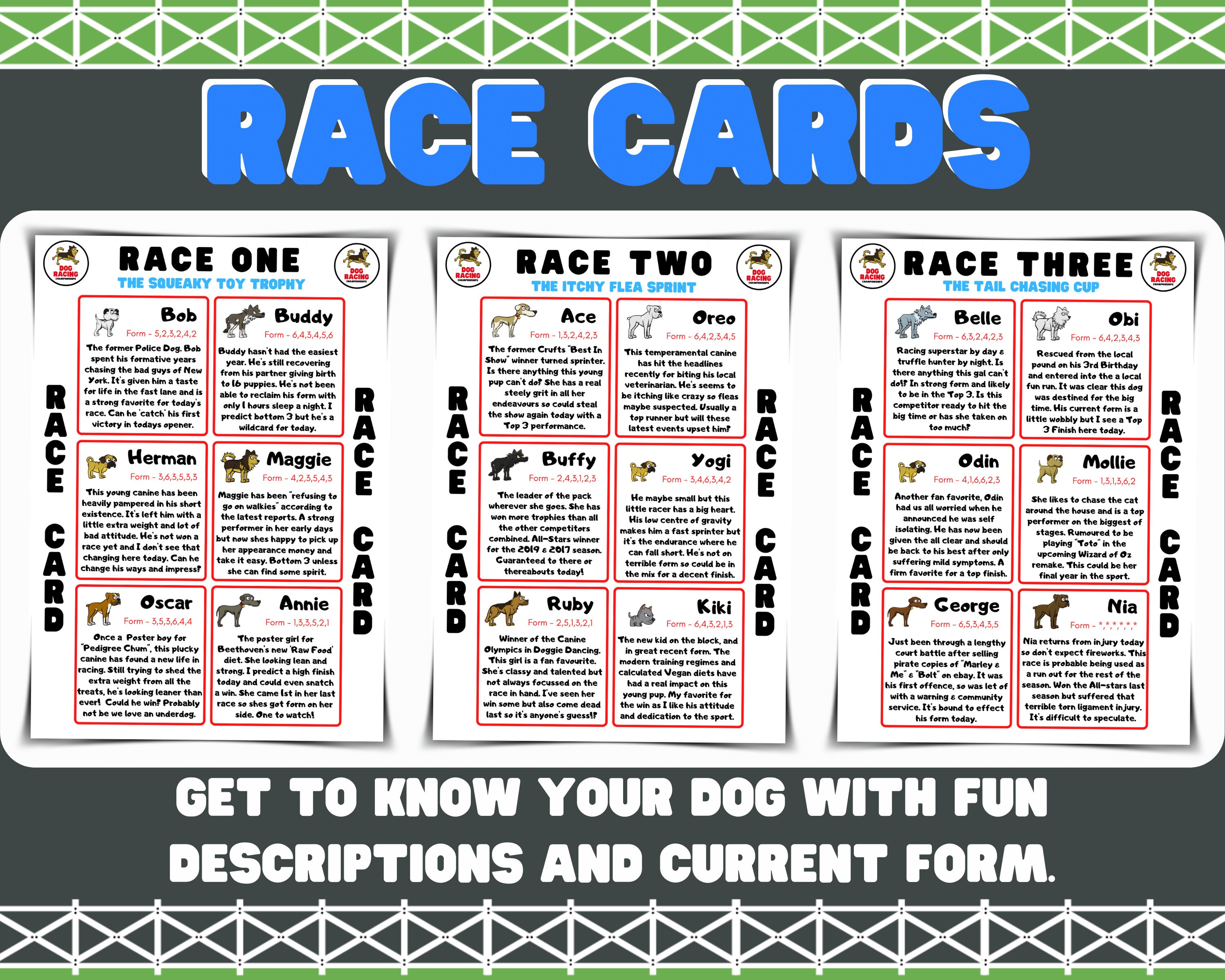 Virtual Party Game Virtual Dog Racing Party Game Ideas Fun Family Game ...