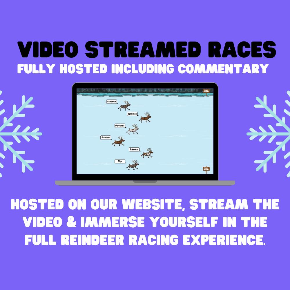 Reindeer Racing Christmas Game: Virtual Party Game (digital Download ...