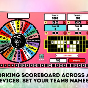 Wheel of Fortune Easter - Zoom Games - Party Games - Team Building Game ...