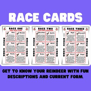 Reindeer Racing Christmas Game: Virtual Party Game (digital Download ...