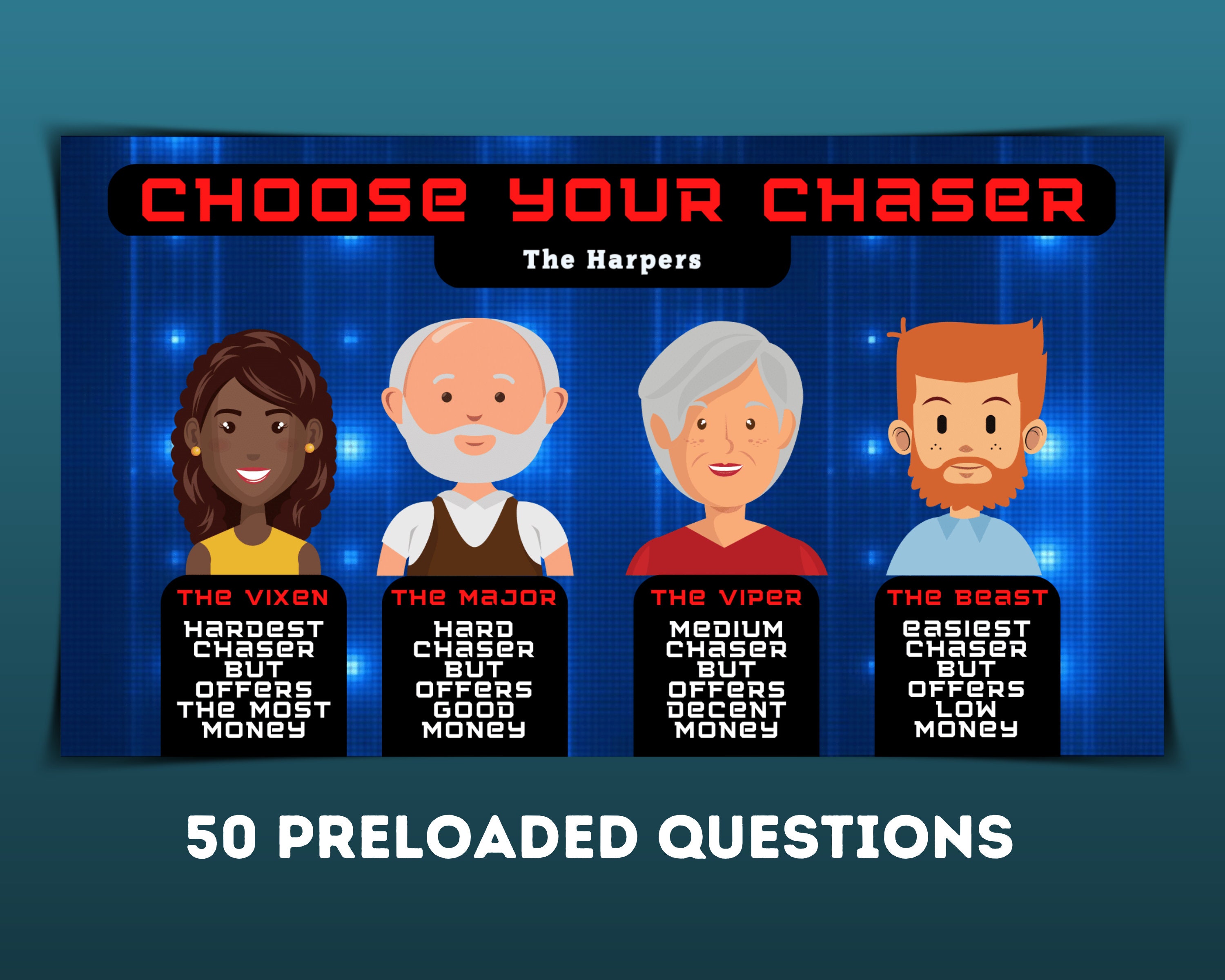 Chaser Quiz Game Show Zoom Games Party Games Team Building Game ...