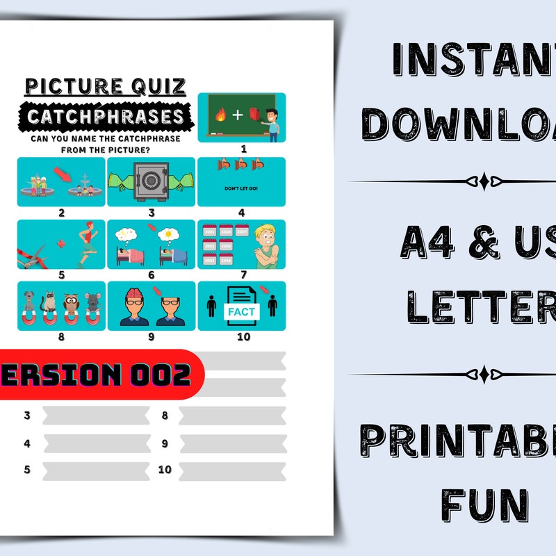 Holiday Trivia Downloadable - Etsy