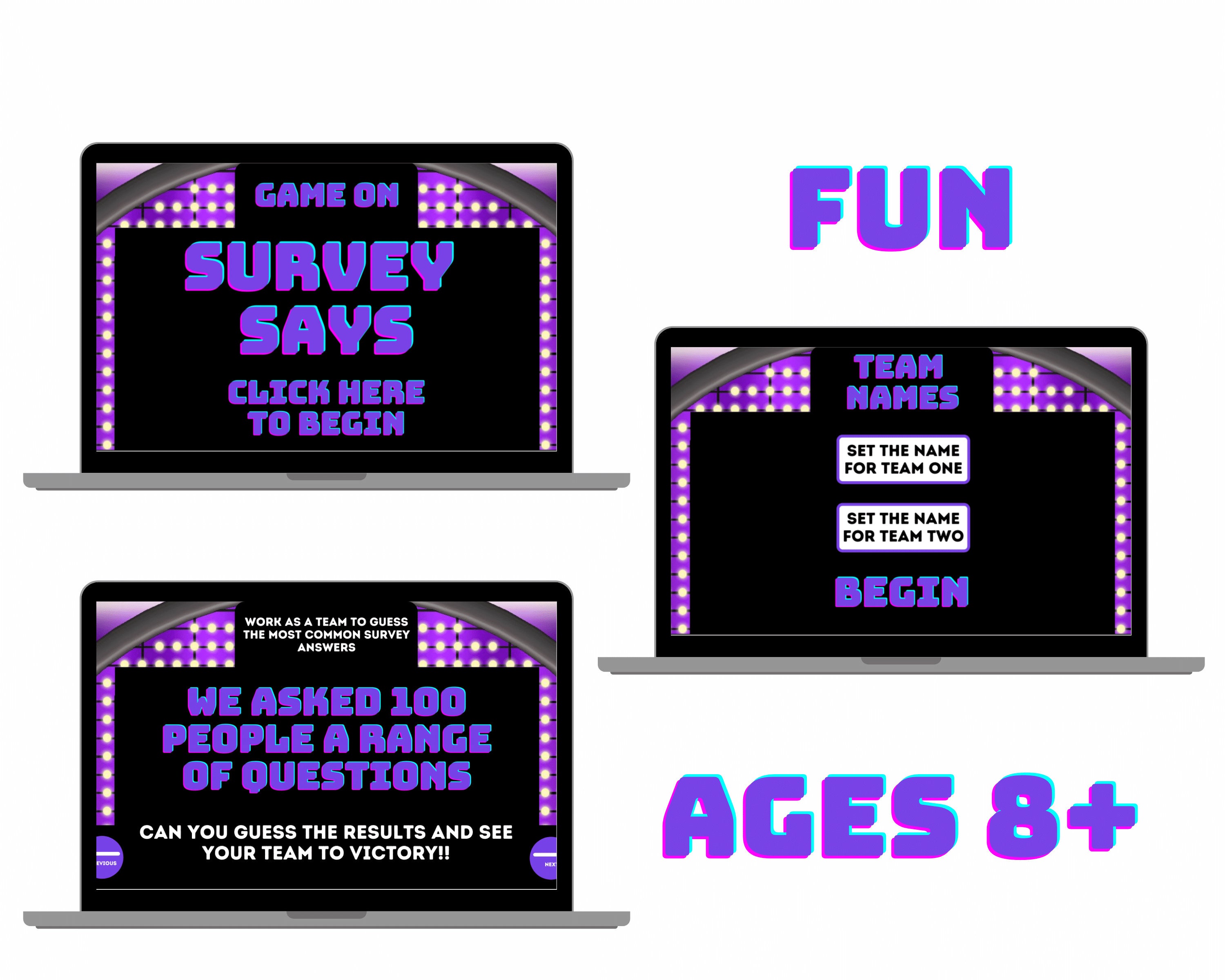 Family Feud Survey Says Party Game - Family Fortunes - Birthday Party ...