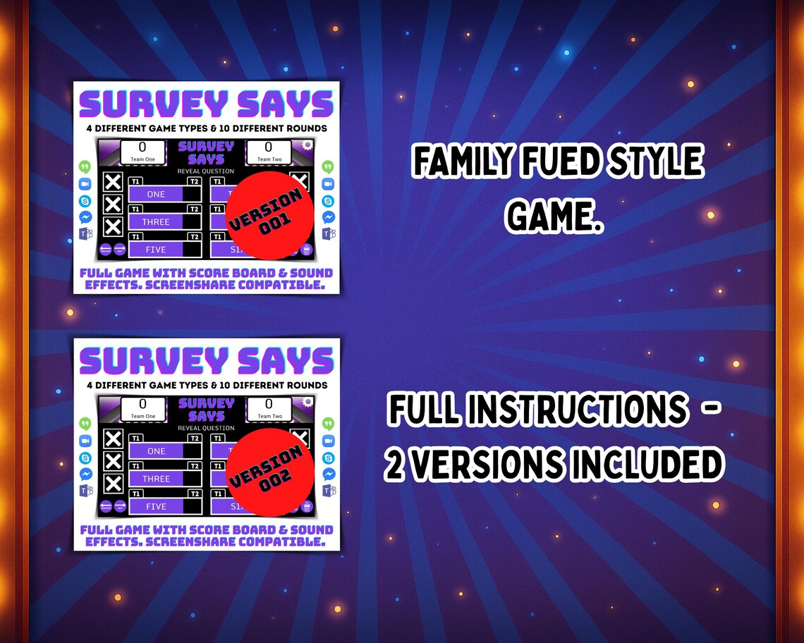 Game Show Virtual Party Games: Team Building, Family Game Night ...