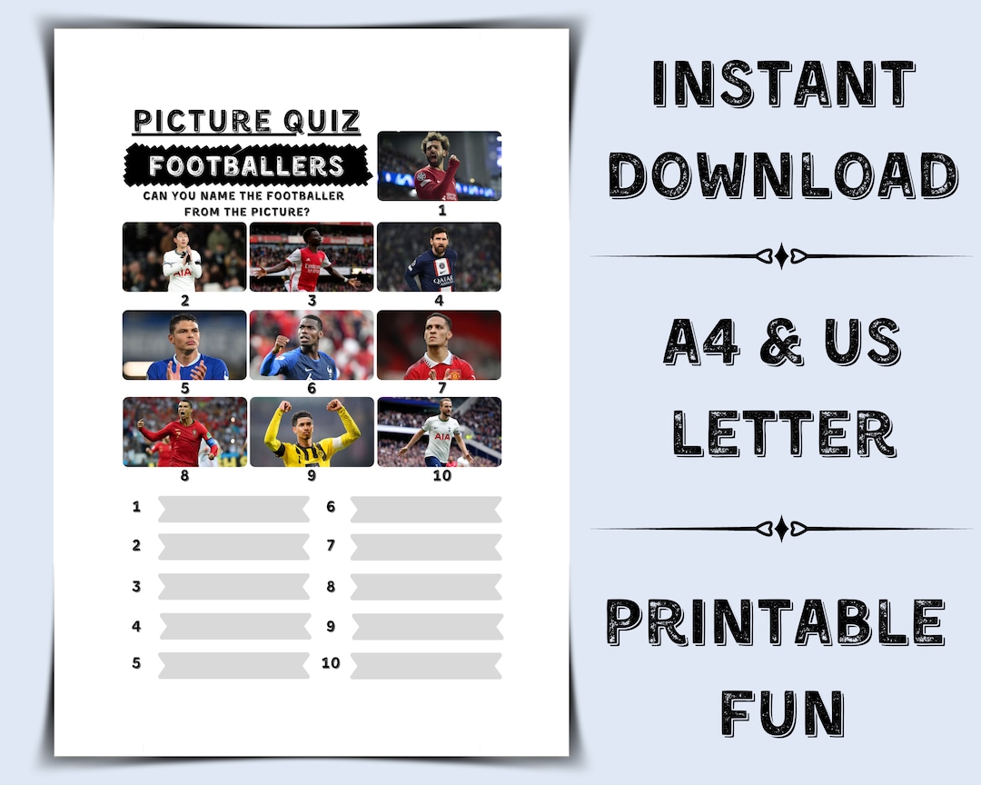 Printable Picture Quiz Famous Footballers Pub Quiz Picture Round ...