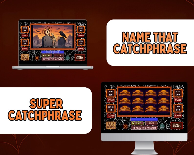 Halloween Catchphrase Game Show: Virtual Party, Team Building (digital ...