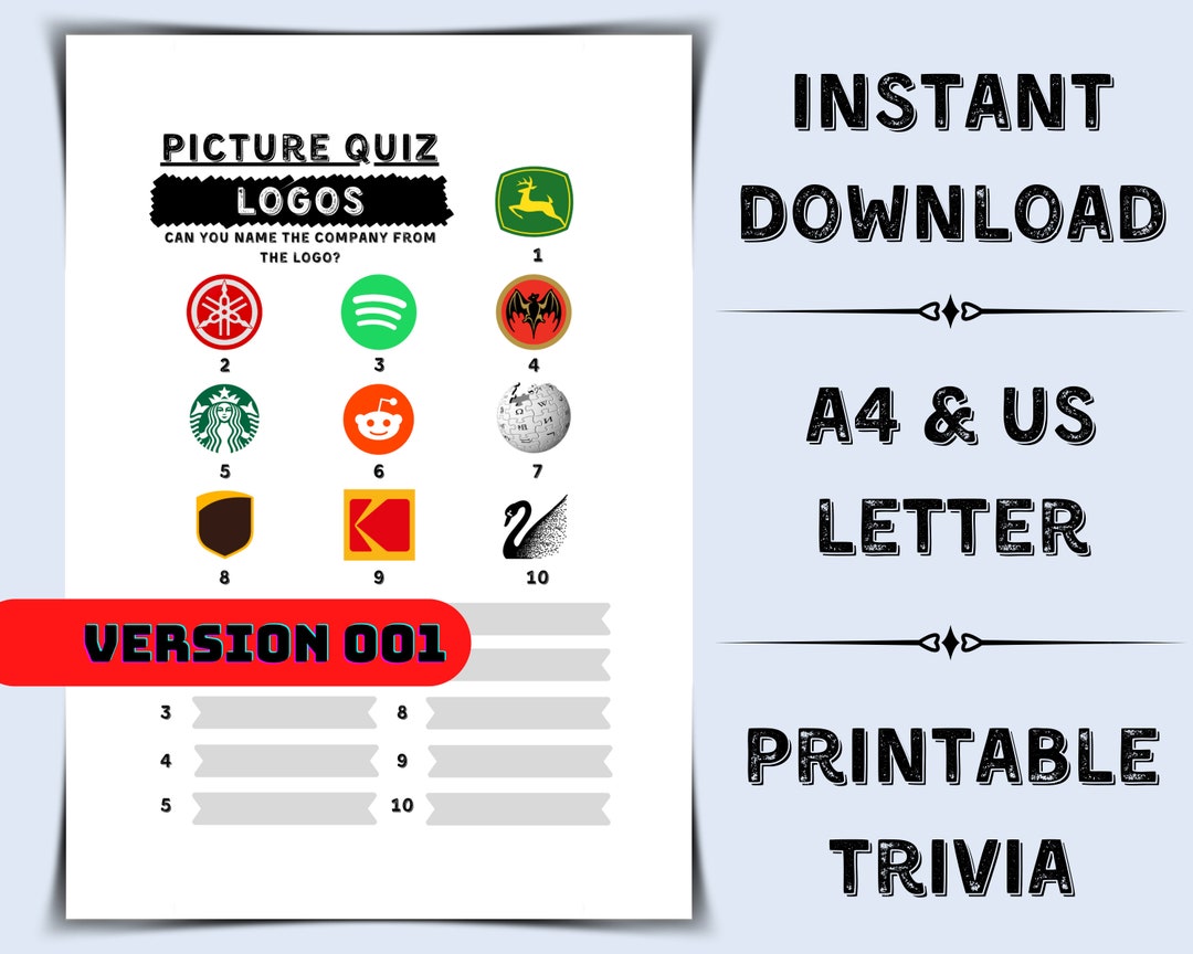 Logo Trivia - 10 Free PDF Printables | Printablee🍋 Descubra o my iyo