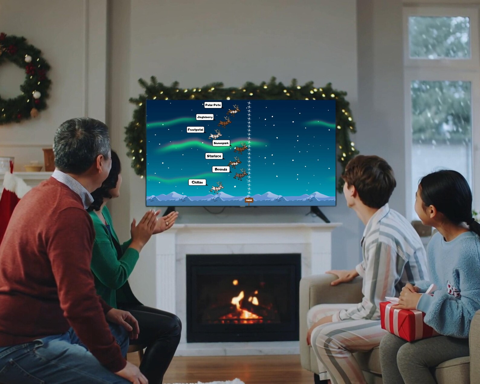 Reindeer Racing 2025 Christmas Game: Virtual Party Game (digital ...
