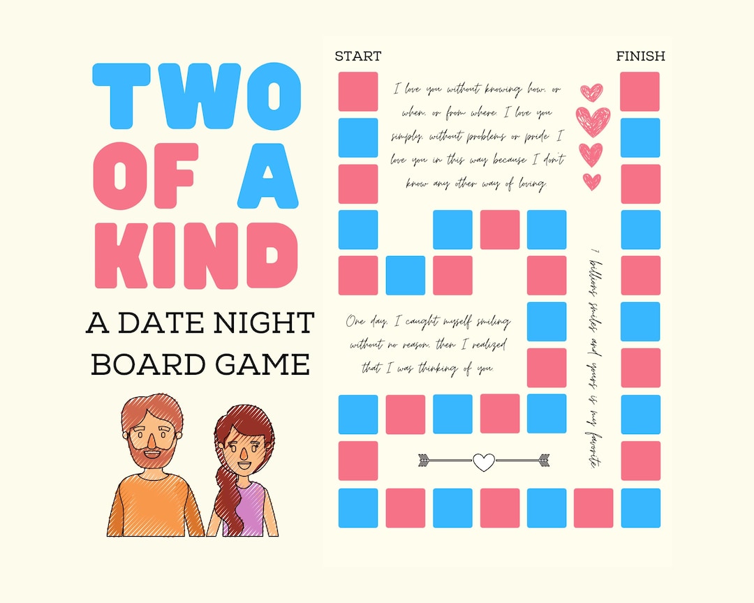 Date Night Couples Game: Printable Board Game (digital Download) - Etsy