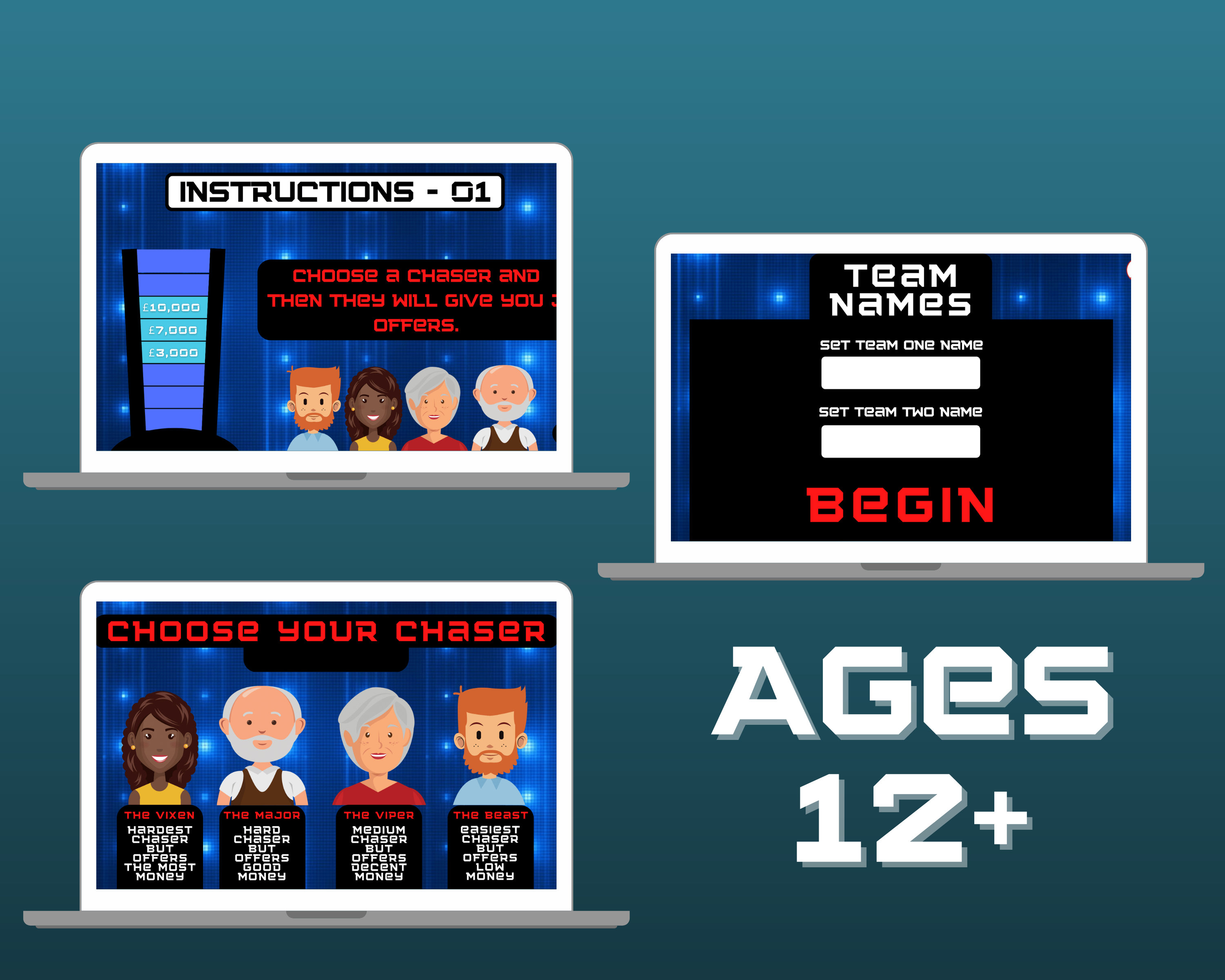 Chaser Quiz Game Show Zoom Games Party Games Team Building Game ...