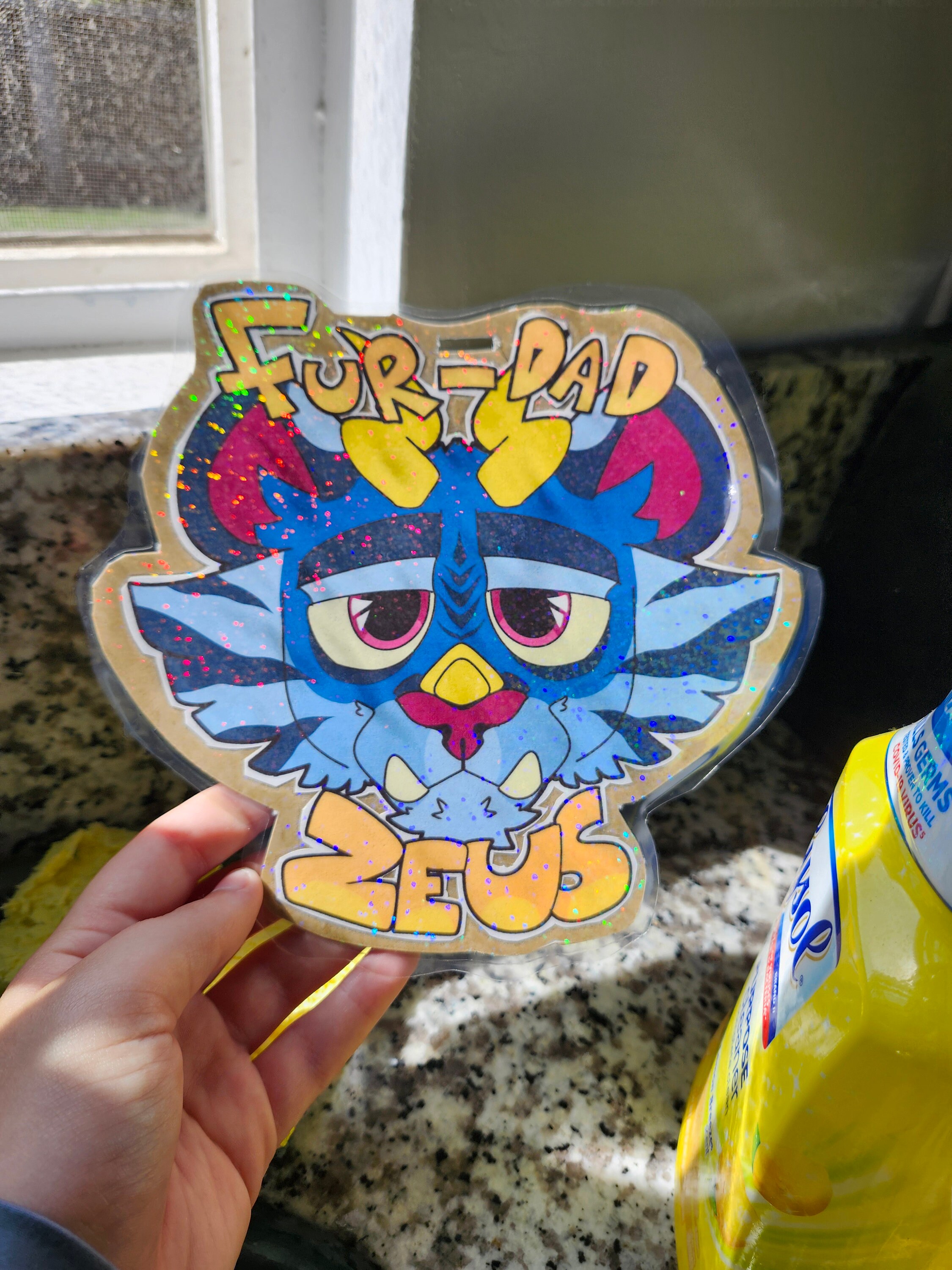 SYMMETRICAL Fursona Head Badges Furry Badges Character Convention Badge ...