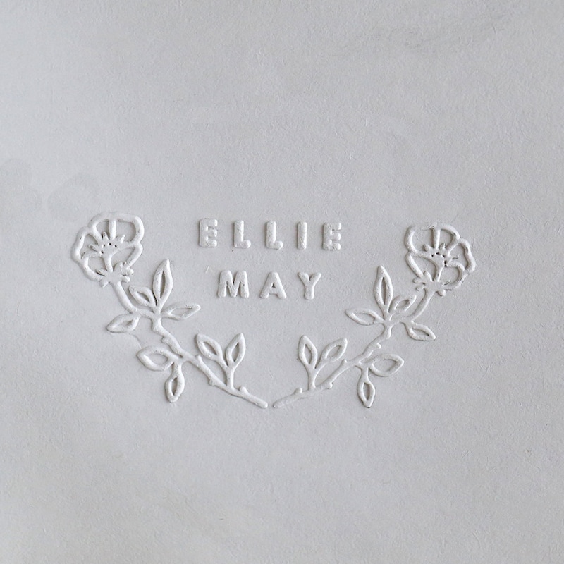 Embossed Name Cards - Etsy