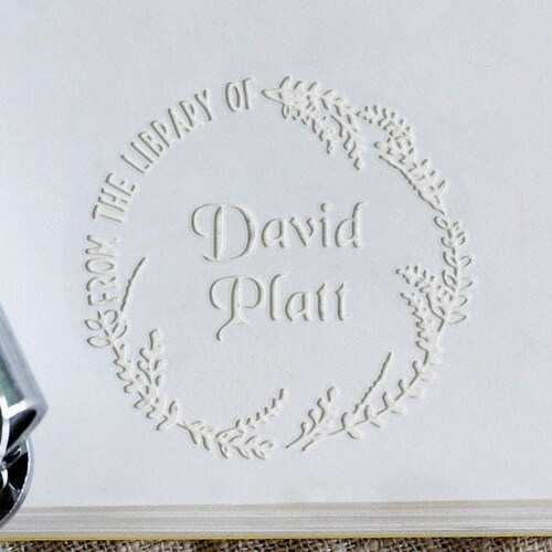 Custom Library Embosser Stamp Personalized Book Embossing - Etsy