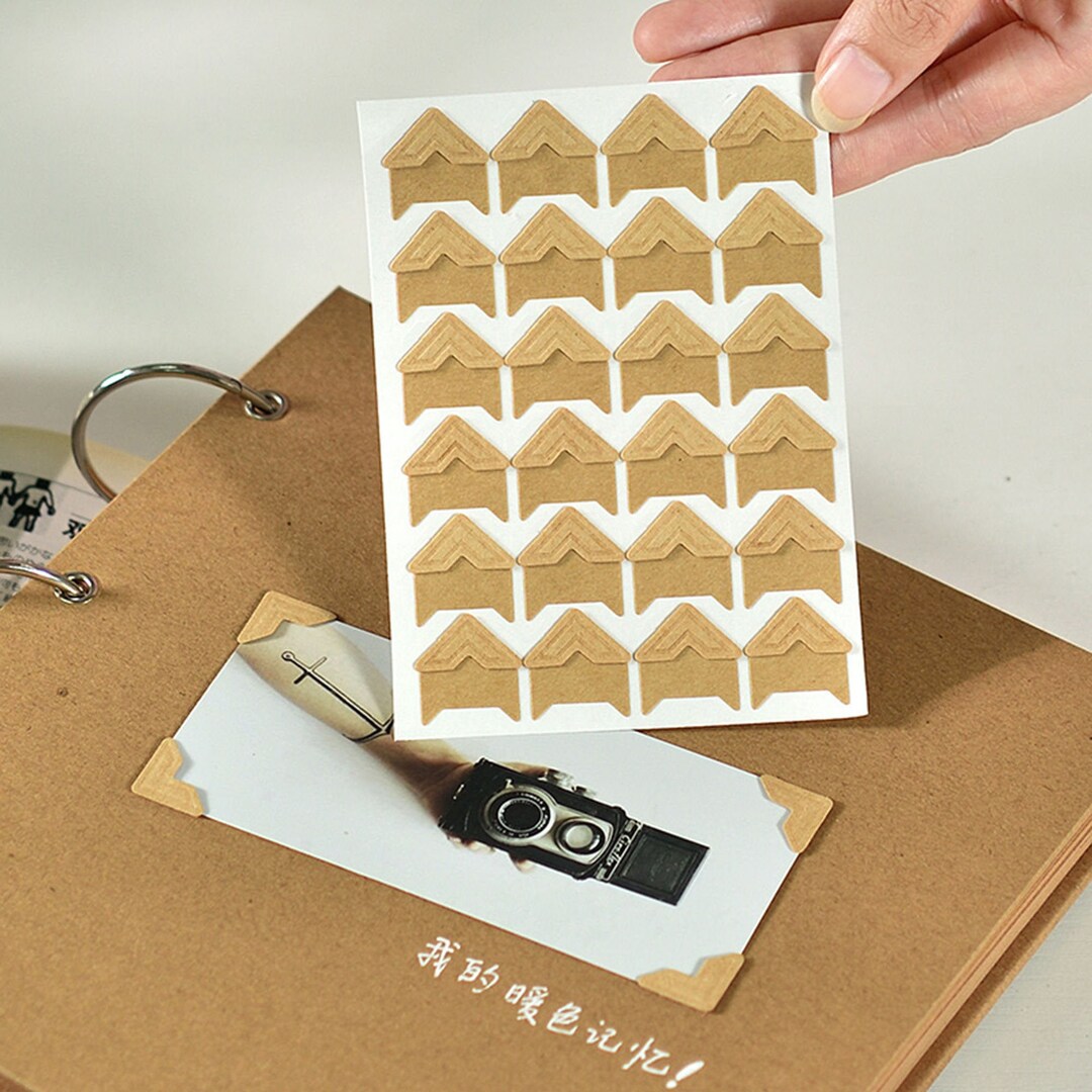 Corner Stickers for Photo Album, 5 Colors Corner Stickers, Photo Frame ...
