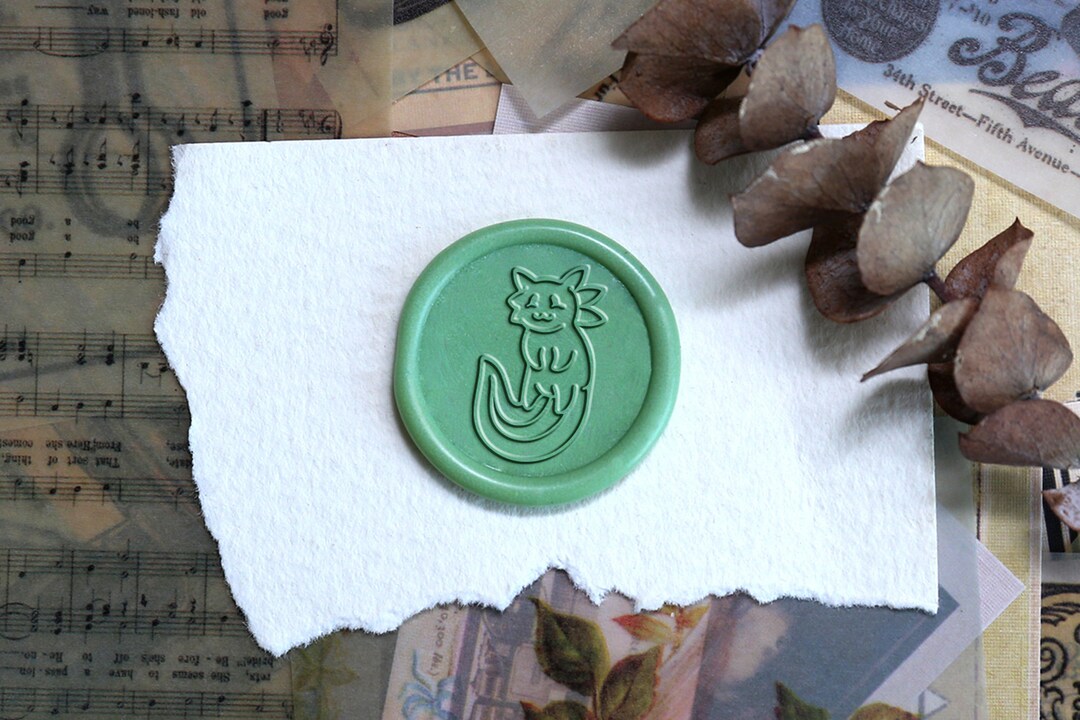 Cute Axolotl Wax Seal Stamp Kit, Axolotl Wax Seal Stamp Gift ...