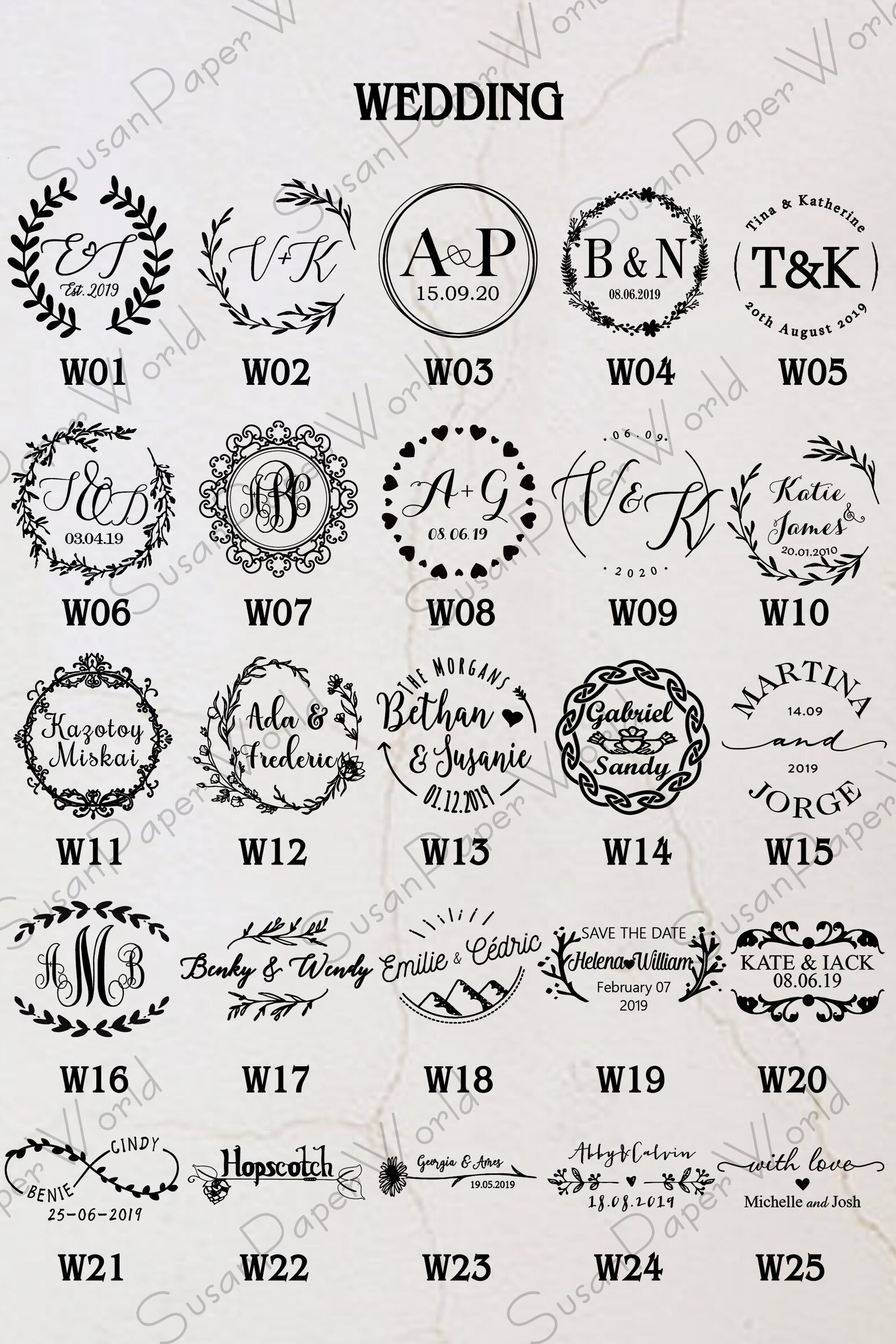 Personalized Wedding Embosserwreath Embosserwedding Embosser | Etsy