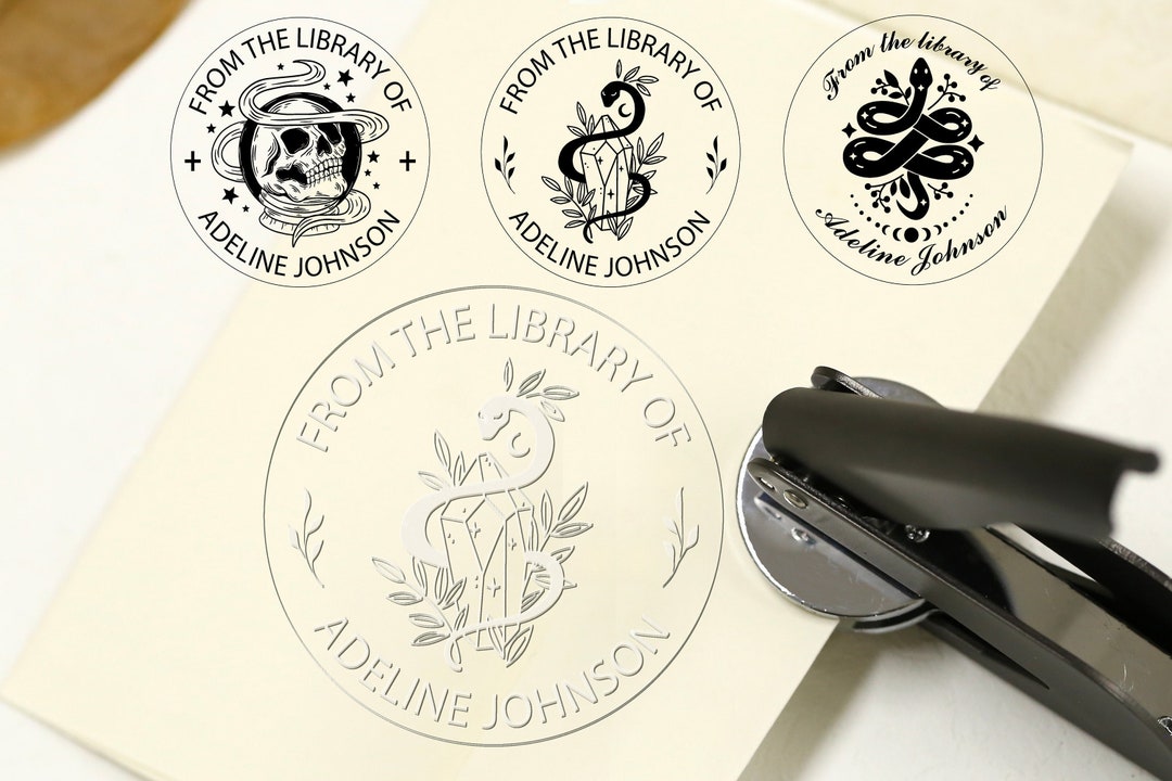 Custom Snake Book Embosser, Personalized Library Embosser, Embosser ...
