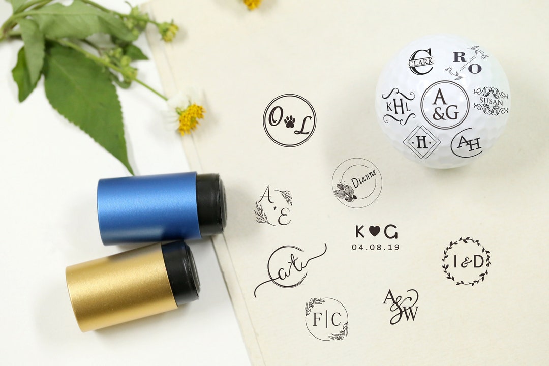 Golf Ball Stamp,personalized Golf Stamp, Ink Stamp,custom Your Golf ...