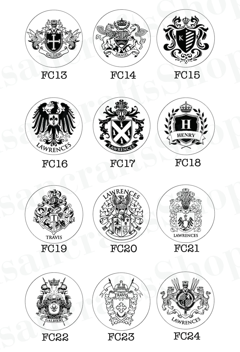 Custom Family Crest Embosser,coat of Arms, Unique Seal Embosser ...
