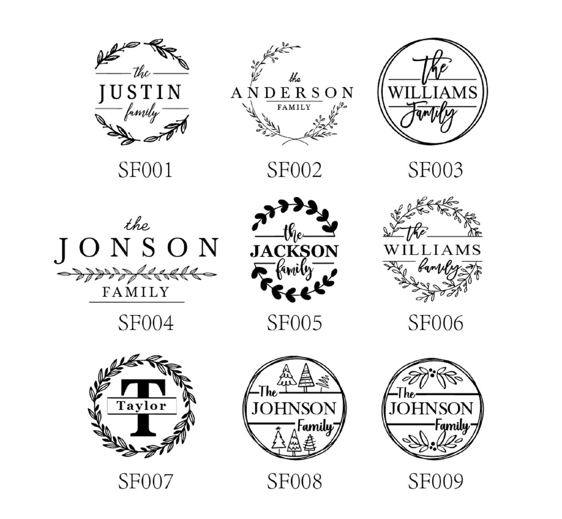 Custom Family Wax Seal Stamp With Family Last Name - Etsy