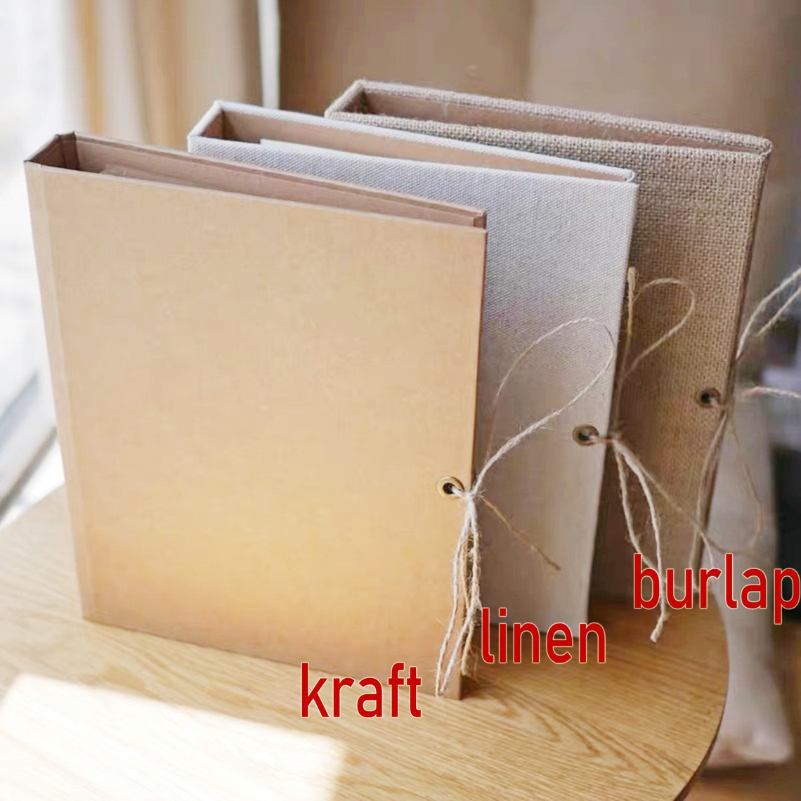 Free Shipping 3 Colors Linen Photo Album Blank Linen Photo | Etsy