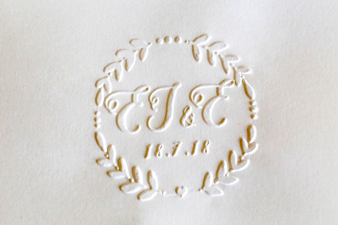 Wreath Wedding Embosser,envelopes Embosser,wedding Embosser With ...