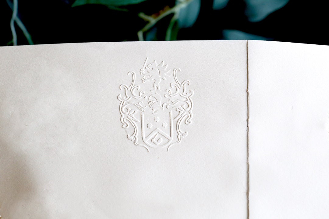 Custom Family Crest Embosser,coat of Arms, Unique Seal Embosser ...