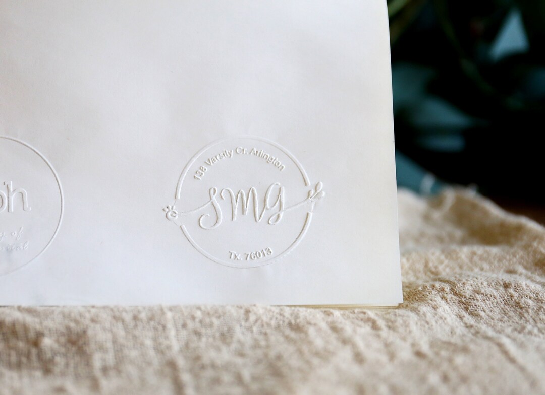 Returned Address Embosser Stamp, Custom Embosser Stamp,notary Seal ...
